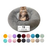 China Modern Pet Calming Beds Comfortable Soft Plush Warm Cushion 16 Inch for sale