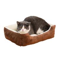 China Cute Cozy Cooling Orthopedic Dog Bed Square Waterproof Dog Crate Mattress for sale