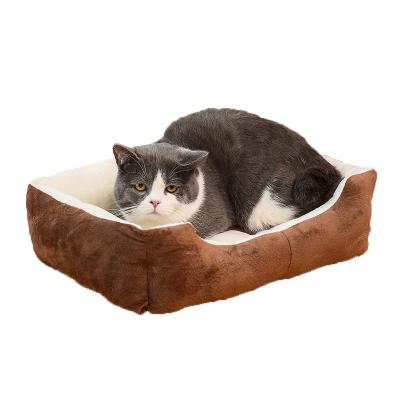 China Cute Cozy Cooling Orthopedic Dog Bed Square Waterproof Dog Crate Mattress for sale