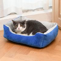 China Cozy Oxford Fabric Plush Calming Cat Bed Waterproof Multi Colors Different Size for sale