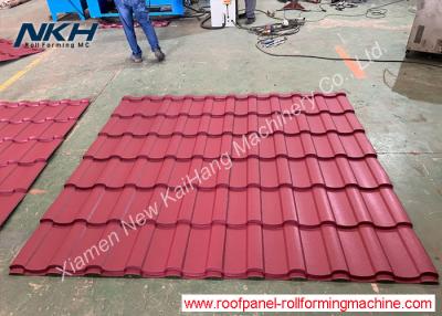 China Precision Metal Roof Tile Roll Forming Machine With Servo Motor Drive Metal Roofing for sale