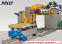 China Steel Cut To Length Machine Heavy Capacity hydraulic decoiler With Coil Car / Cart for sale