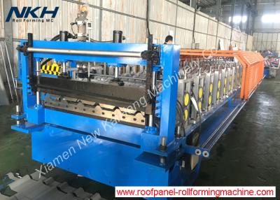 China High Effective Roof Panel Roll Forming Machine For 1000mm Cover Width for sale