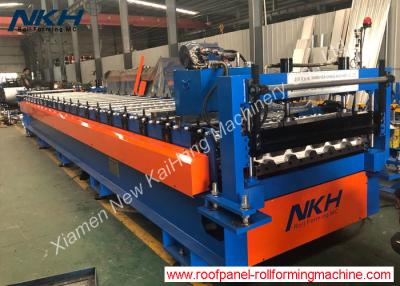 China 1220mm Coil Width Color Steel Roll Forming Machine For Roof Panel for sale