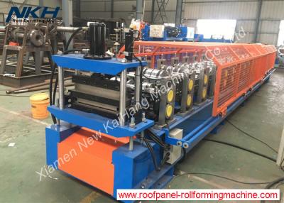 China PLC Control Standing Seam Roll Forming Machine Klik Panel With Notching for sale