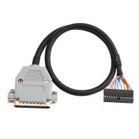 China 30 Pin Panel Mount Usb Cable Db25 Male Plug Te 104483-5  Black Housing for sale