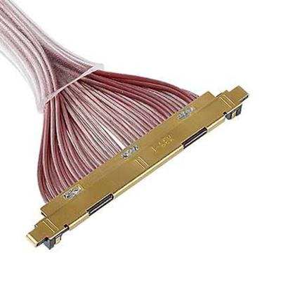 China CABLINE-UX II Lvds Ipex Coaxial Cable Assembly 20531-040T-02 Right angle vertical mating type Micro-coaxial connector for sale