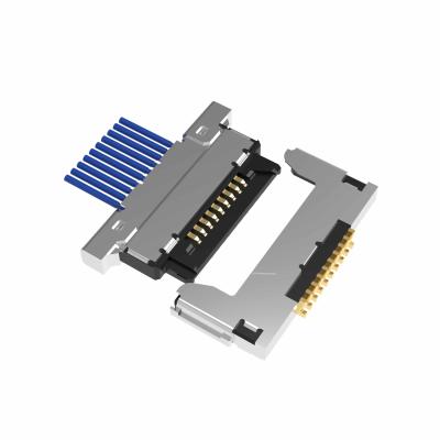 China CABLINE V 20345-010T-32R Micro LVDS Coaxial Cable 0.5 mm pitch, Horizontal mating type micro-coaxial connector for sale