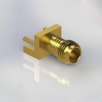 China Custom 4pin PCB Board 3.5mm 34GHz RF Coaxial Connector Precision for sale