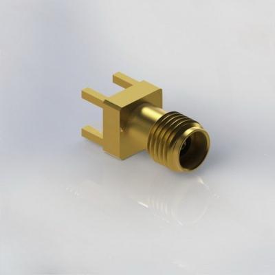 China Antenna Amphenol 1521-60210 RF Coaxial Female Connector 40GHz SMA PCB Panel Mount for sale