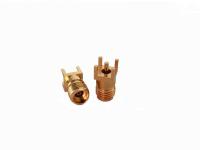 China Antenna Amphenol 1521-60210 RF Coaxial Female Connector 40GHz SMA PCB Panel Mount for sale