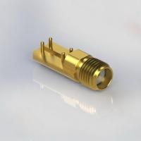 China Edge Mount SMA PCB Connector Female 4 Pole To PCB RF Coaxial 26.5GHz With 015