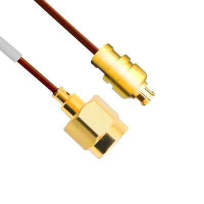 China Smpm Jack To Sma Plug Semi rigid Coax Cable , Sr047 Semi Rigid Coaxial Cable for sale