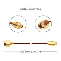 China Smpm Jack To Sma Plug Semi rigid Coax Cable , Sr047 Semi Rigid Coaxial Cable for sale