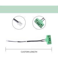 China HSG 2Pin 1.25mm Pitch Lvds Cable Assembly TO Feed Through Header 2Pin 3.81mm Pitch for sale
