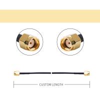 China Sma Male To Sma Male LMR100 Coaxial Cable Assembly With Heatshrink for sale