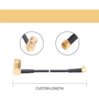 China RA MMCX Male Plug To Ra SMA Male Plug RF COAXIAL CABLE ASSEMBLY With HeatShrink for sale