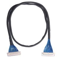 China I-Pex LVDS EDP Cable , 0.4mm 20679-020t-01 Micro Coaxial Cable Assembly for sale