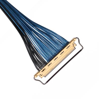 China Horizontal CABLINE-CA 50pin Lvds Micro Coaxial Cable 20633-250T-01S 20634-150T-02 for sale