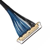 China Horizontal CABLINE-CA 50pin Lvds Micro Coaxial Cable 20633-250T-01S 20634-150T-02 for sale