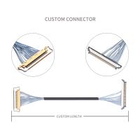 China Extra Fine Micro Coaxial Cable , KEL SSL20-40SB TO SSL20-40SB 20 Pin Lvds Cable for sale