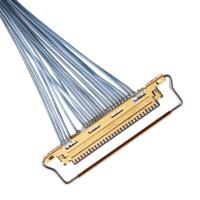 China Extra Fine Micro Coaxial Cable , KEL SSL20-40SB TO SSL20-40SB 20 Pin Lvds Cable for sale