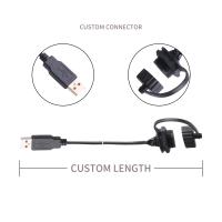 China Custom USB 2.0 A Cable USB 2.0 A Female Connector With Shield And Cap for sale