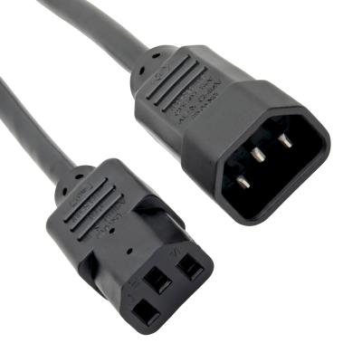 China Copper 3 Pin Extension Cord For Power Supply 2 Pack Computer To PDU for sale