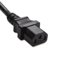 China Copper 3 Pin Extension Cord For Power Supply 2 Pack Computer To PDU for sale