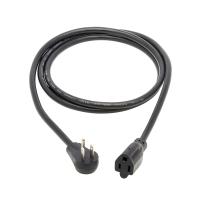 China 3 Pin Electric Power Cord Right Angle NEMA 5-15P To NEMA 5-15R Heavy Duty for sale