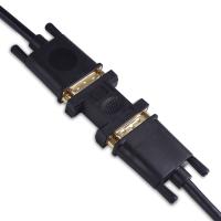 China LVDS cable 2-Pack DVI Dual-Link (24+5 pin) Female Coupler LCD Connector for sale