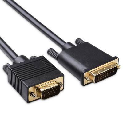 China HD lcds CABLE DVI-I(24+5Pin) to VGA lvds video cable Assembly for sale
