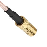 China Brass/ Teflon Brown Shield RG179 Cable Connector RF SMB-(50ohm) To SMB-75(750hm) Connector for sale