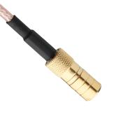 China Brass/ Teflon Brown Shield RG179 Cable Connector RF SMB-(50ohm) To SMB-75(750hm) Connector for sale