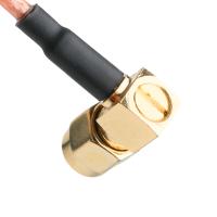 China ROHS RF Coaxial Connectors RG316 Cable RA SMA Plug Right Angle Plug Cable Connector for sale