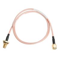 China Gold Contact RG316 Coaxial Cable SMA Male Straight Plug To SMA Female Bulkhead Jack for sale