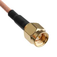 China Custom RG316 Coaxial Cable RA MCX Plug Right Angle Plug To SMA Male Straight OEM/ODM for sale