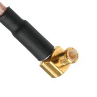 China Custom RG316 Coaxial Cable RA MCX Plug Right Angle Plug To SMA Male Straight OEM/ODM for sale