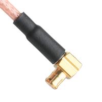 China Custom RG316 Coaxial Cable RA MCX Plug Right Angle Plug To SMA Male Straight OEM/ODM for sale