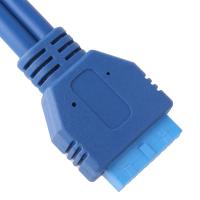 China UL2725 28AWG*1P 1P+2C*24AWG Cable USB 3.0 20P Connnector 45P Blue PVC for sale
