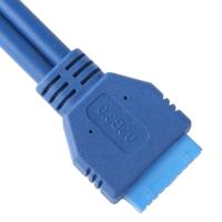 China UL2725 28AWG*1P 1P+2C*24AWG Cable USB 3.0 20P Connnector 45P Blue PVC for sale