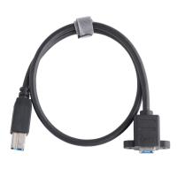 China Male To Male / Female USB 3.0 B Cable Black For Printer Equipment for sale
