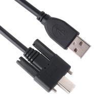 China Locking Connector USB 2.0 Type A To Type B Cable For Printers / Camera / Scanners for sale