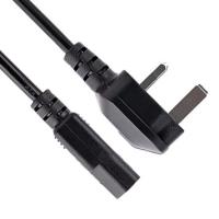 China ROHS Electric Power Cord BS 1363 To C13 18AWG Cable 10A 250V Black OEM/ODM for sale