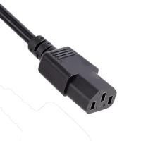 China ROHS Electric Power Cord BS 1363 To C13 18AWG Cable 10A 250V Black OEM/ODM for sale