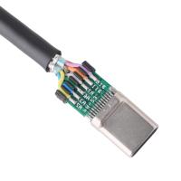 China Rohs Internal Resistor Black Pvc Wire Usb 3.0 Type C To Idc Cable 20p Female Connector for sale