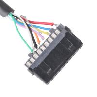 China Rohs Internal Resistor Black Pvc Wire Usb 3.0 Type C To Idc Cable 20p Female Connector for sale