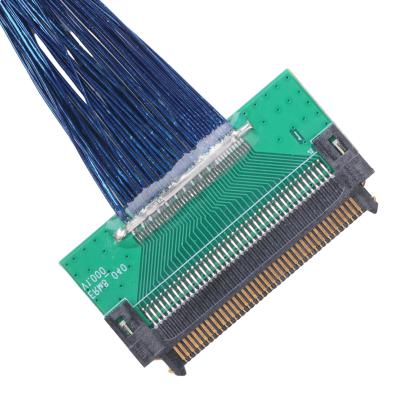 China PCB Extremely Fine Coaxial Harnesses ERM8-040-01-L-D-EM2-TR Twin Coaxial AWG 40 30V for sale