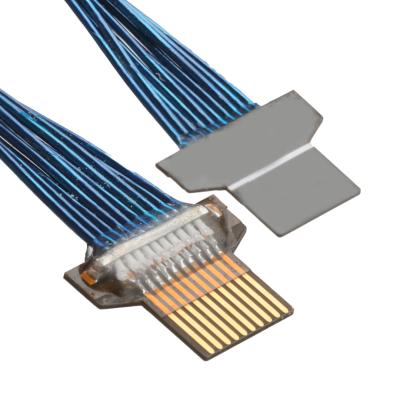 China Printer Fpc Cable FPC-010T-01 MCC COAXIAL UL1354 36AWG 50Ω 0D 0.495 Silvered Copper Alloy for sale