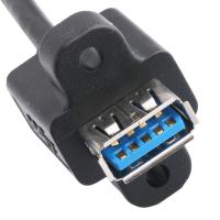 China Black Oem / Odm Usb 3.0 Extension Cable Iso9001 Certification for sale